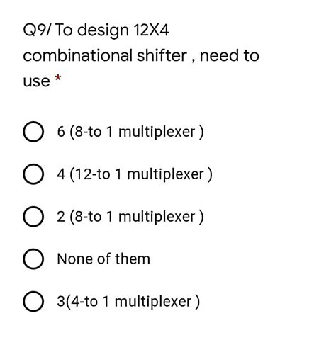 Answered Q9 To Design 12x4 Combinational Bartleby