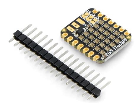 Neopixel Grid Bff Add On 5x5 Rgb Led Matrix Display For Qt Py And