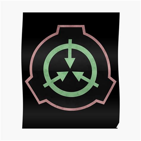 Scp Symbol Poster By Rebellion 10 Redbubble