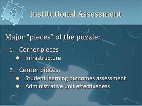 Ppt Institutional Assessment Powerpoint Presentation Free Download
