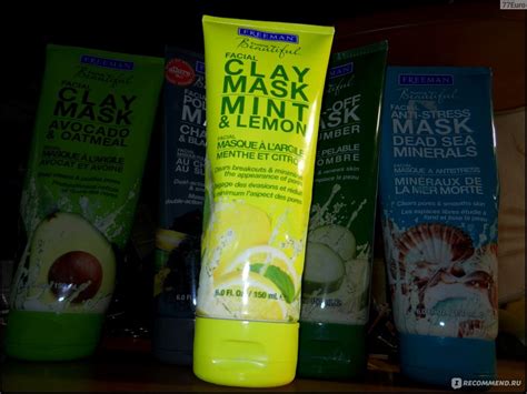 Маска для лица Freeman Facial Clay Mask Mint Lemon Freeman for man
