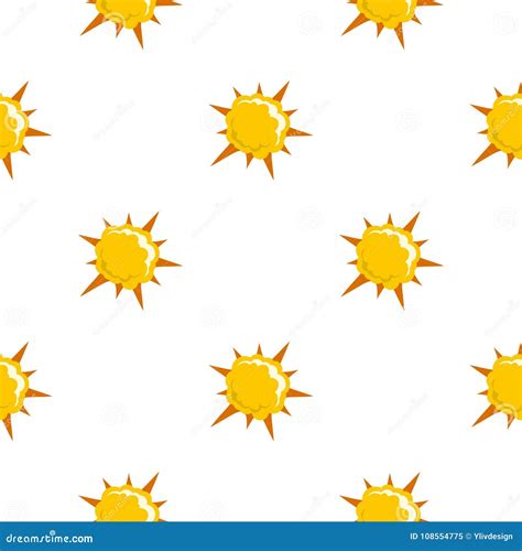 Powerful Explosion Pattern Seamless Stock Vector Illustration Of