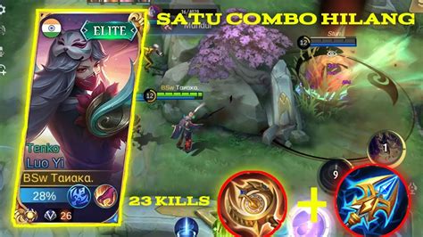 Gameplay Luo Yi Nonstop Passive Combo 1 Hit Mobile Legends Bang Bang