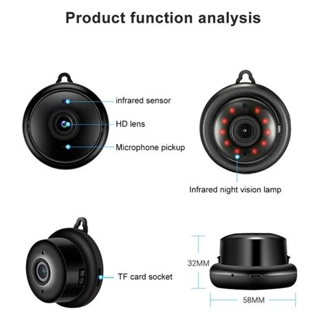 Mini 1080p Hd Wireless Hidden Spy Camera Wifi Ip Home Security Dvr