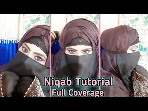 Niqab Tutorial With Gloves || Niqab Full Coverage || Arabic Hijab Style With Niqab || 2 Min ...