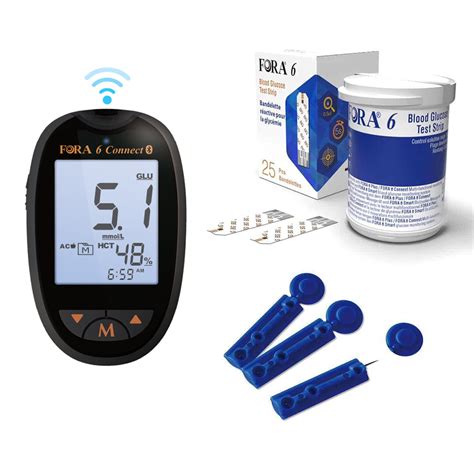 FORA 6 CONNECT Blood Glucose Monitoring Starter Pack ForaCare Malaysia