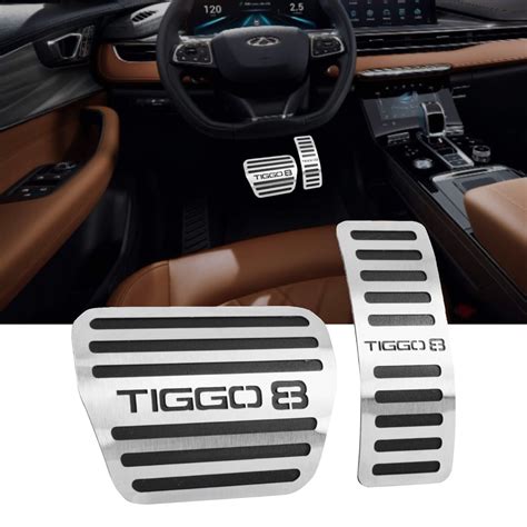 Tiggo 8 Todos os Anos automático Kit Pedaleira Inox Cromado Modelo