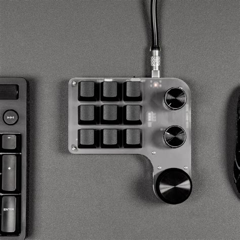 Tonysa 9 Keys Mini Numeric Keypads With Programmable Knobs Rgb Backlit