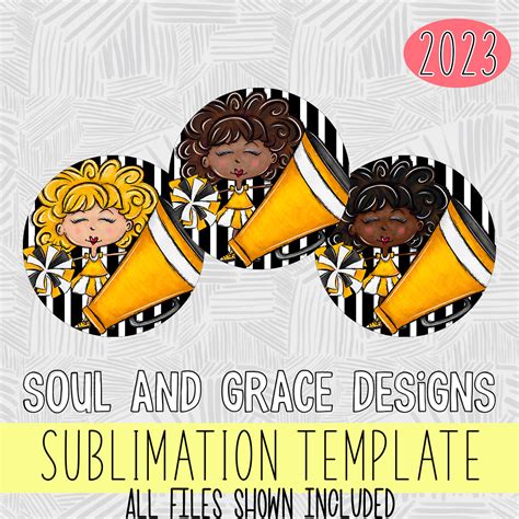 Go Team Cheer Tags Yellow Soul And Grace Designs