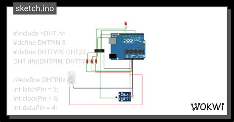 Temp Shiftreg Wokwi ESP32 STM32 Arduino Simulator