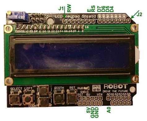 Connect 16x2 Blue Lcd Keypad Shield To Arduino Nano3 Info