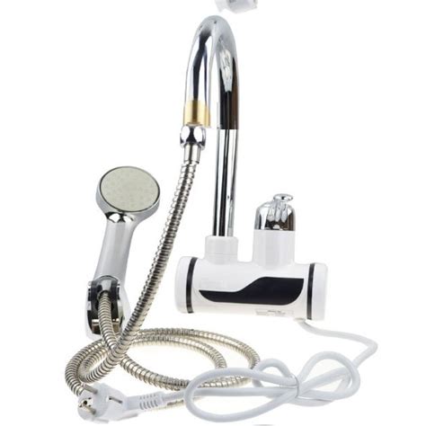 Robinet Electric De Perete Pentru Incalzit Apa Cu Dus Furtun Para Si Afisaj Temperatura LCD