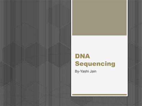 Dna Sequencing Pptx