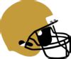 Football Helmet Gold Black Clip Art At Vector Clip Art