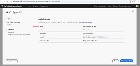 Invoke Openapi Based Aem Apis Using Oauth Web App Authentication