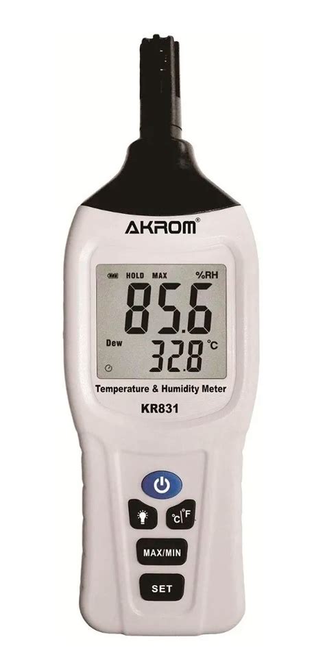 KR831 Medidor de Temperatura e Umidade indicação de Ponto de