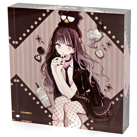 駿河屋 バッドばつ丸 アクリルブロック 「赤倉×サンリオキャラクターズ はぴだんぶい」（その他）