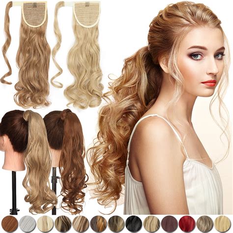 Buy Sego One Piece Ponytail Hair Extensions Clip In Wrap Around On Pony Tail Thick Real Natural