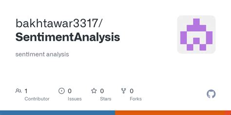 GitHub Bakhtawar SentimentAnalysis Sentiment Analysis