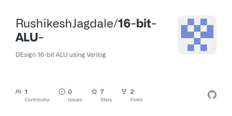 Github Rushikeshjagdale16 Bit Alu Design 16 Bit Alu Using Verilog