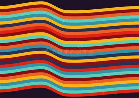Colorful Wave Stripe Background Abstract Colorful Stylish Lines Banner