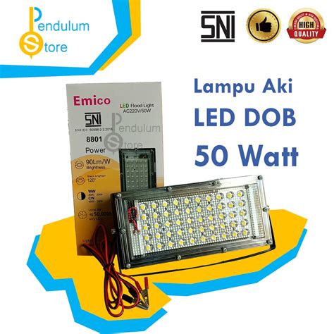 Jual Lampu Sorot Emico DC 12V 50 Watt SNI SMD LED Flood Light