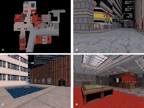 Views Of Virtual Town Represented In Spatial Memory Navigation Task A