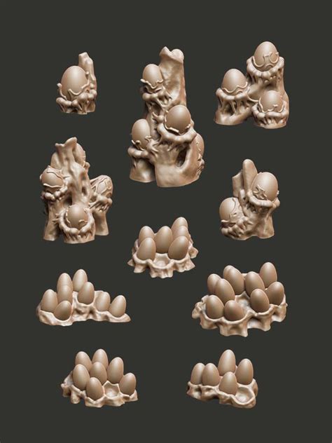 Digital Download Alien Eggs Stl Epic Basing