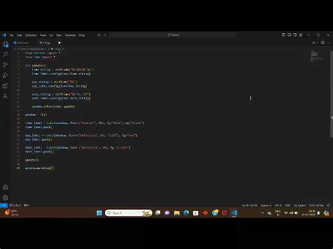 Video Nishanthi M On Linkedin Python Internship Digitalclock