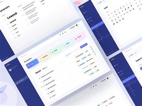 quicktask task management ui kit behance