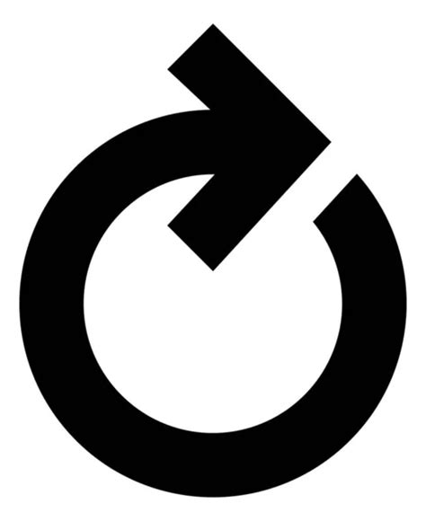 Rotate Left Dashed Arrow Vector Icon Stock Vector By ©popicon 241646936