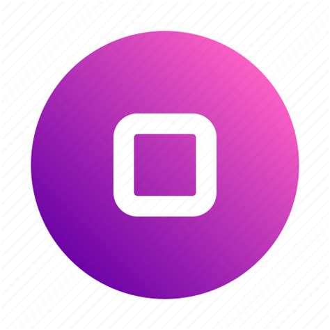 Stop Button Ui Multimedia Option Control Player Icon Download On Iconfinder