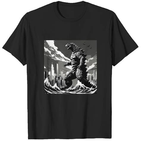 Black And White God Zilla God Zilla X Kong Shirt God Zilla Kong