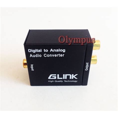 Glink Audio Converter Digital to Analog L R Audio กลองแปลงสญญาน ดจตอล เปน อนาลอค Black