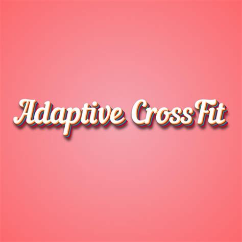 Premium Photo Adaptive Crossfit Text Effect Photo Image Cool