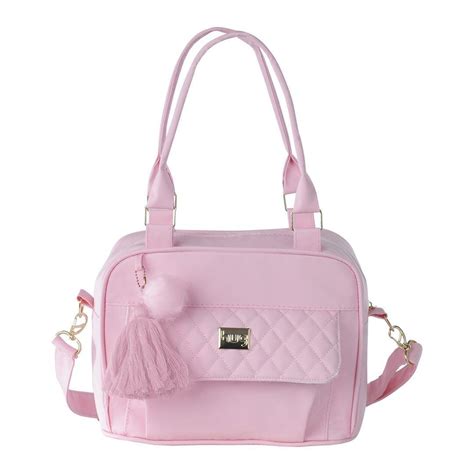 Bolsa De Maternidade Média Hug Luxuosa Rosa MadeiraMadeira