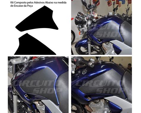 Protetor Adesivo Carbon Tanque Lateral Moto Yamaha Fazer R Em Mercado Livre