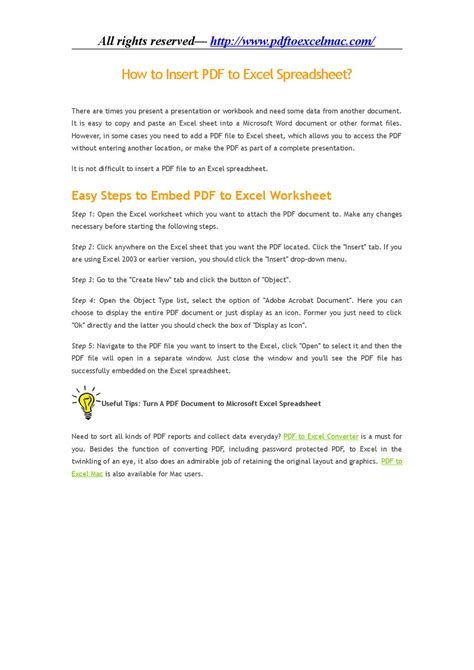 Embed Insert Pdf File In Excel Spreadsheet Add Pdf To Excel By Niam