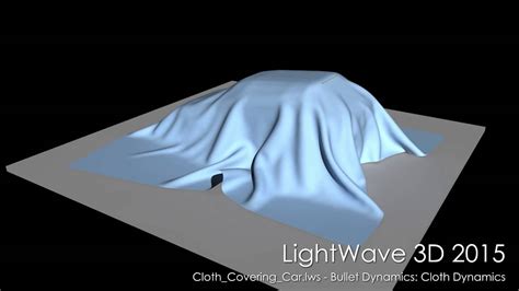 LightWave 3D Cloth Covering Car Scene Rendered YouTube