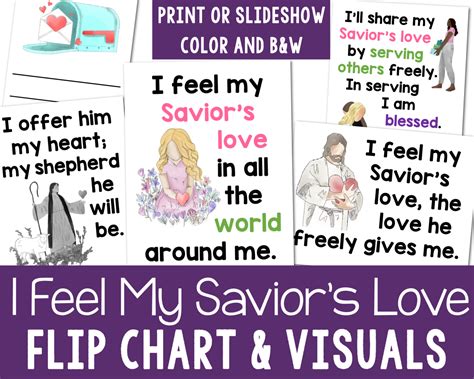 Shop I Feel My Saviors Love Flip Chart Primary Singing
