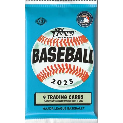 Mlb 2023 Topps Heritage High Number Hobby 1パック9枚入り