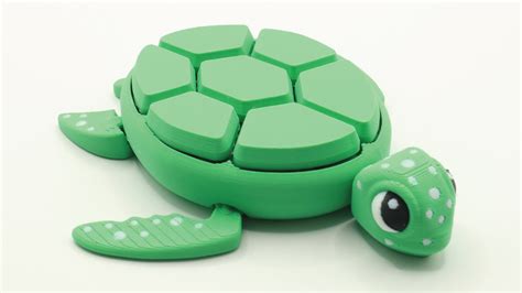 Turtle Fidget Clickers Craft3d Creations