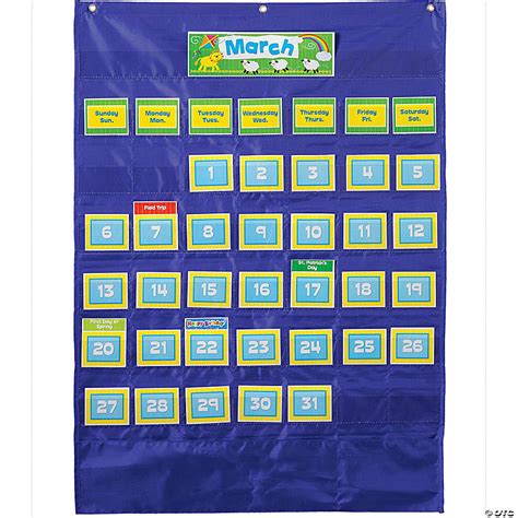 Carson Dellosa Education Deluxe Calendar Pocket Chart