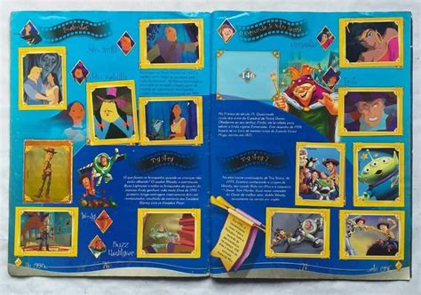 Álbum de Figurinhas O Mundo Mágico Disney Incompleto fig coladas SUCATA