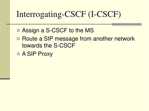 Ip Multimedia Subsystem And W Cscf Ppt Download