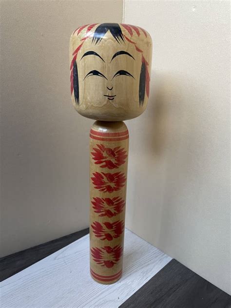 Yahooオークション 【日本伝統こけし】 遠刈田系 佐藤文男 37cm