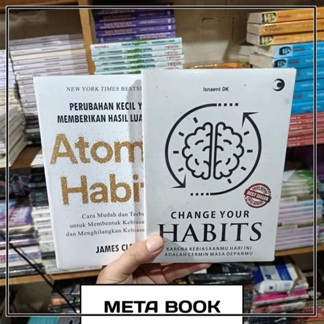 Jual Paket 2 Buku ATOMIC HABITS CHANGE YOUR HABITS META BOOK Shopee