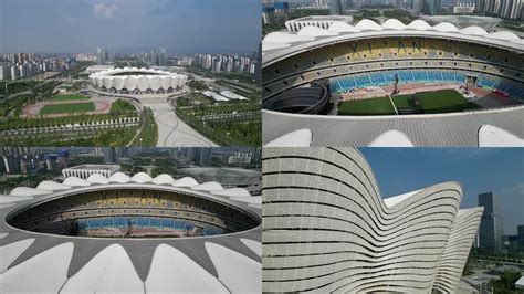 西安奥体中心空景浐灞城市建筑航拍4 3840x2160 高清视频素材下载 编号 24469869 实拍视频 光厂 Vj师网