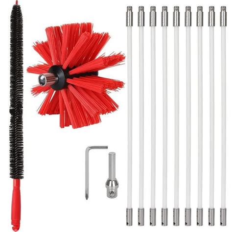 Brosse de Ramonage Cheminée kit Ramonage Cheminée Professionnel 3 6m
