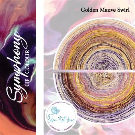 Golden Mauve Swirls 8 Ply 2 000m Eden Art Creations